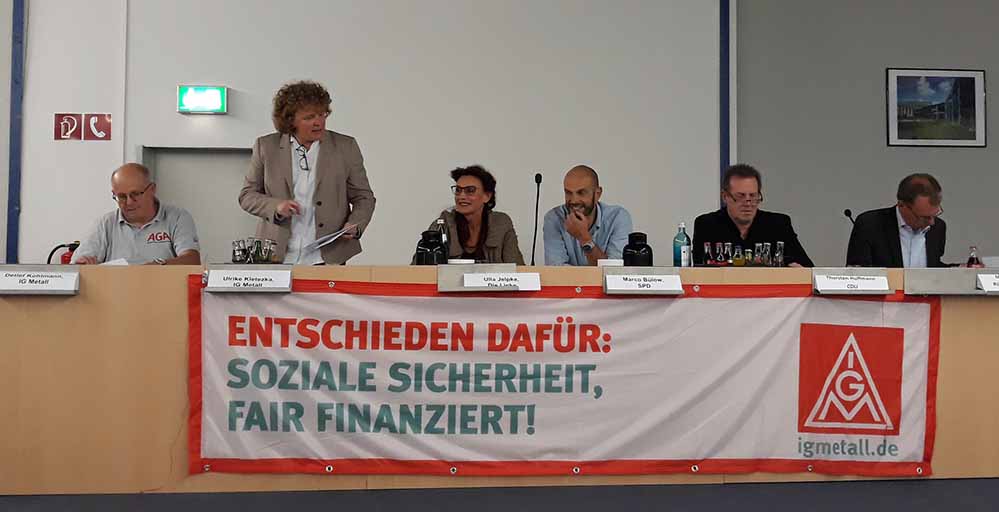 Bundestagswahl: Debatte der IG Metall zu Rente und sozialer Sicherheit ...