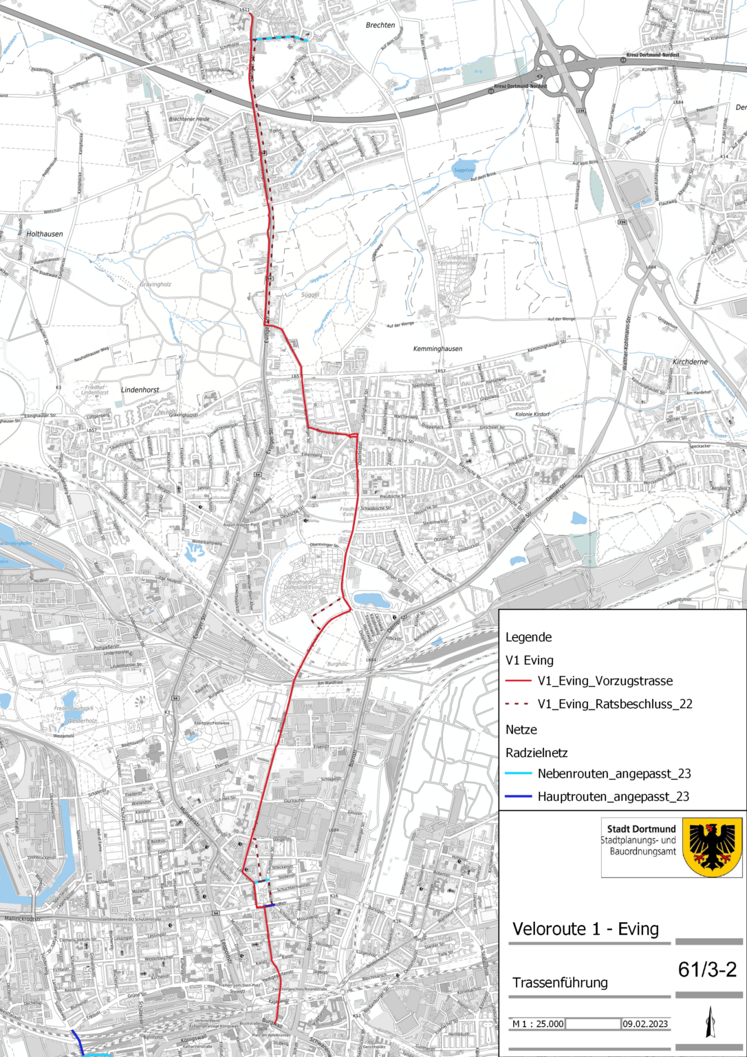 Vorrang fürs Rad in Dortmund: Die Pläne für drei geplante Velorouten ...