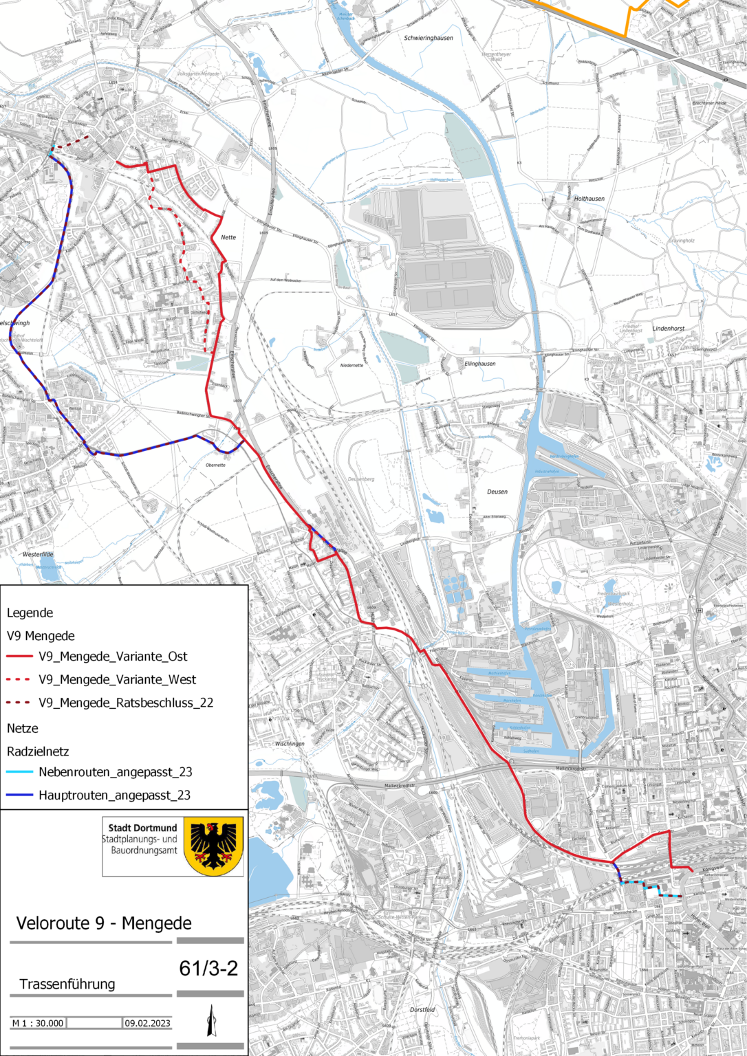 Vorrang fürs Rad in Dortmund: Die Pläne für drei geplante Velorouten ...